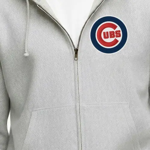 Champion Chicago Cubs Reverse Weave Chenille Full-zip Hoodie
