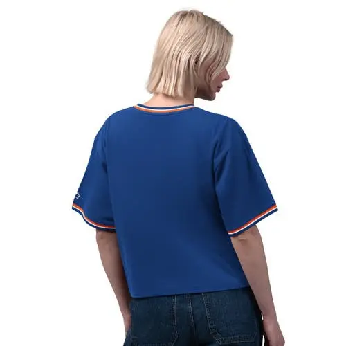 STARTER Denver Broncos Vintage Ace Cropped T-shirt