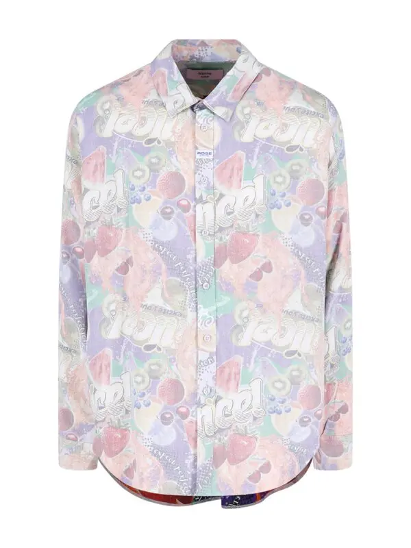 Martine Rose Graphic Print Button-up Shirt