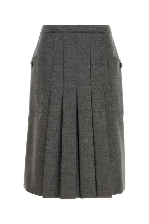 Prada Wool Mini Skirt