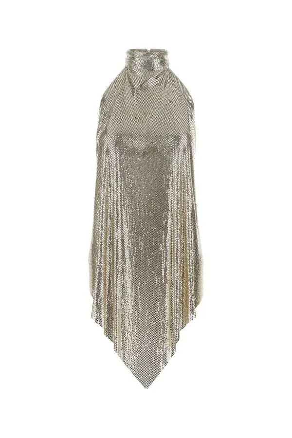 Stella McCartney Chainmail Mock Neck Top