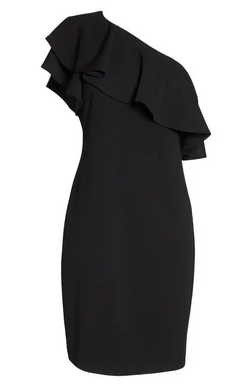 Vince Camuto One-shoulder Ruffle Dress