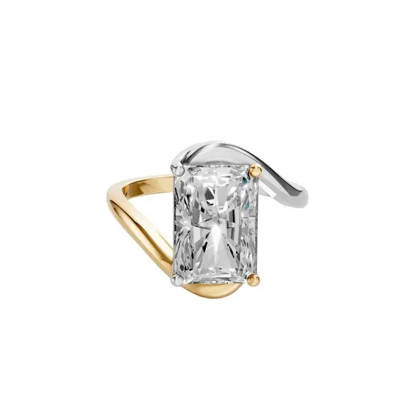 AYA FINE JEWELRY 3 Carat Elara Radiant Cut Igi Certified Lab Grown Diamond Solitaire Engagement Ring In Gold - Yellow