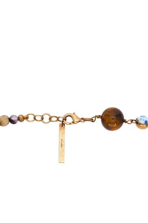 Dries Van Noten Handmade Combination Natural Stones Necklace