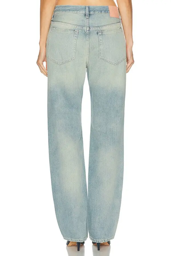 Acne Studios Pazer Suede Panel Straight Leg