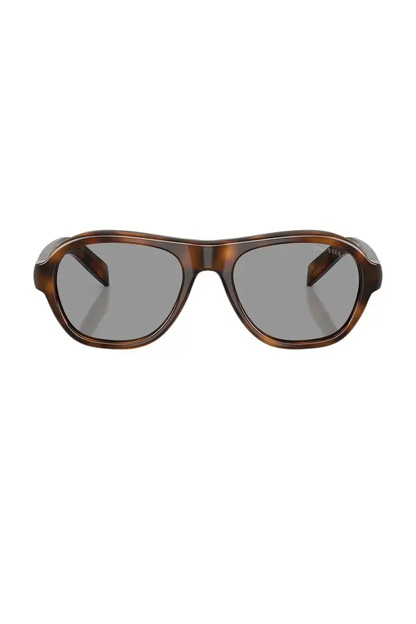 Prada Round Sunglasses In Rose - Juniper Tortoise