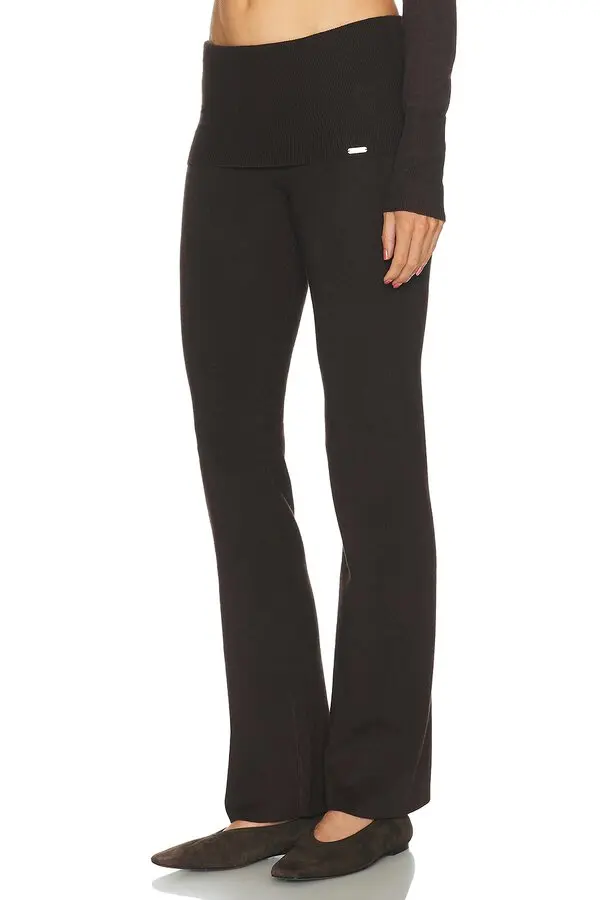 SKIMS Essential Sweaters Foldover Pant - Espresso