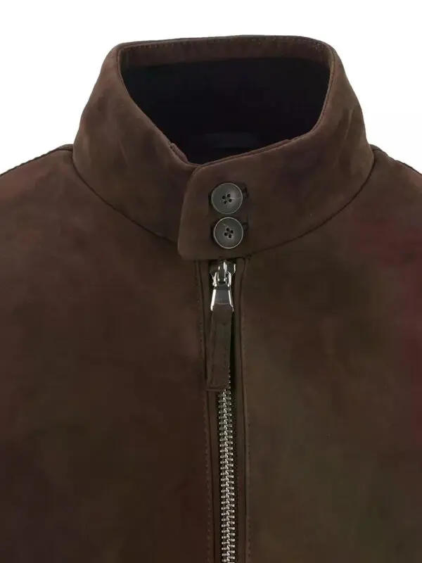 Al Duca D'aosta Zip-up Suede Jacket