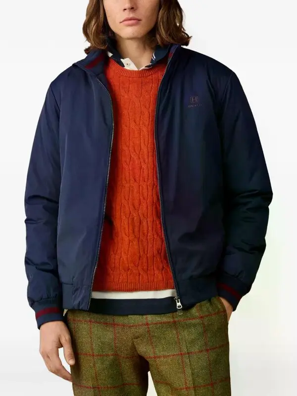 HACKETT  Logo-embroidered Blouson Jacket