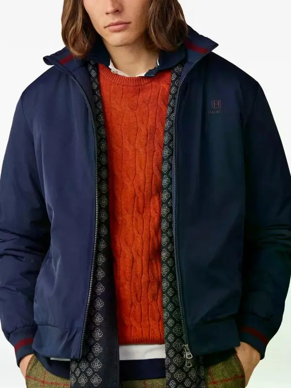 HACKETT  Logo-embroidered Blouson Jacket