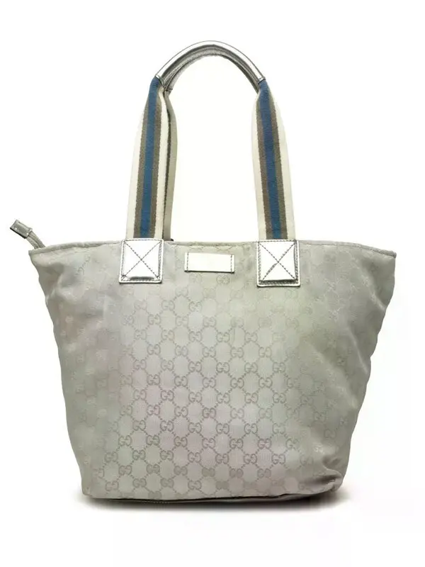 Gucci 2000-2015 Gg Canvas Web Tote Bag