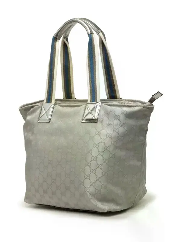 Gucci 2000-2015 Gg Canvas Web Tote Bag