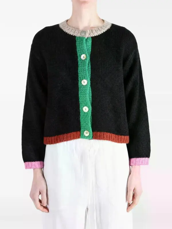 NIKKI CHASIN Sheba Colorblock Button-up Cardigan