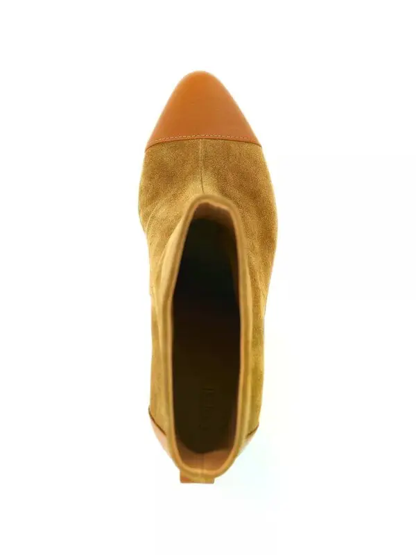 ODISSI Dot Leather-trimmed Ankle Boots