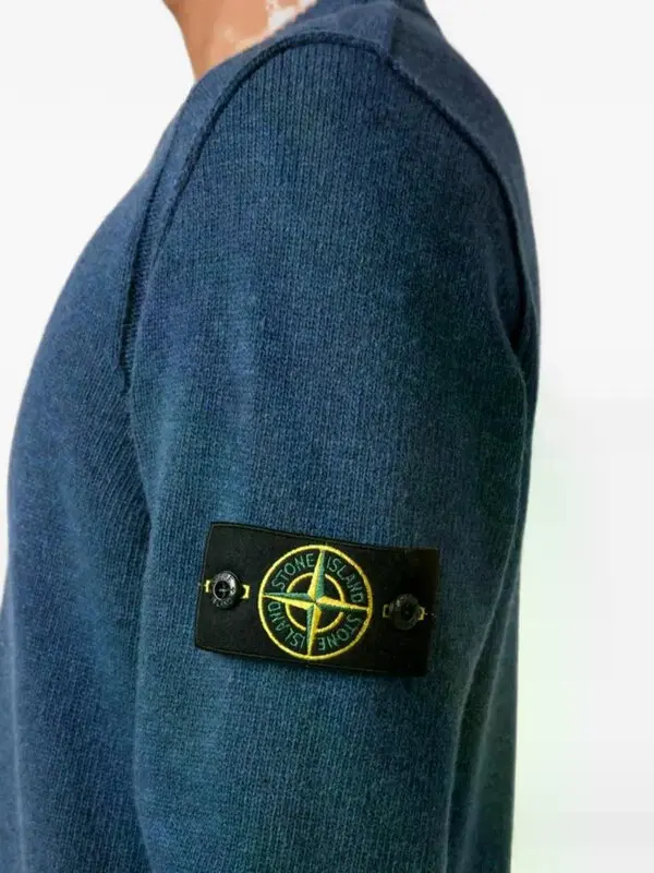 Stone Island 5100072 Lambswool Jumper - Blue