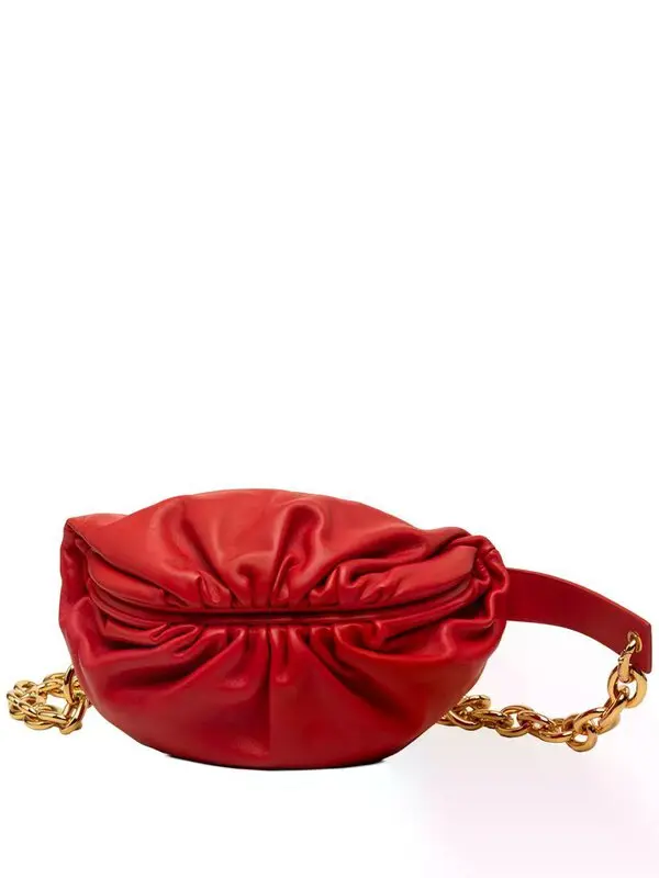 Bottega Veneta 2012-2026 Lambskin Chain Pouch Belt Bag