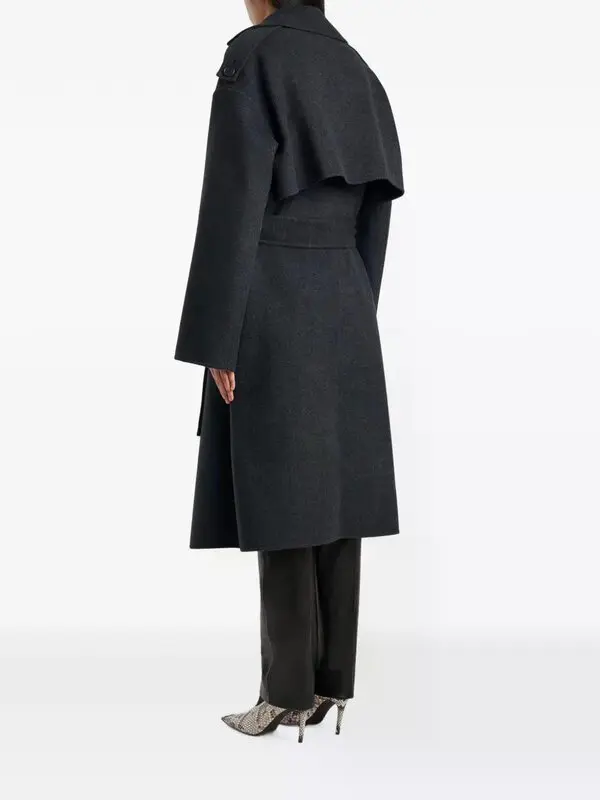 Khaite Manston Coat In Charcoal