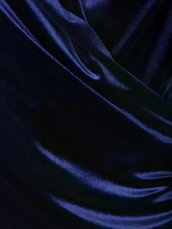 BLANCA VITA Velvet Wrap-style Top