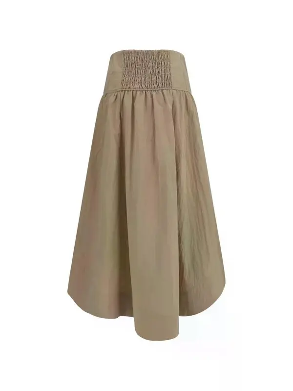 GANNI Washed Corset-style Midi Skirt