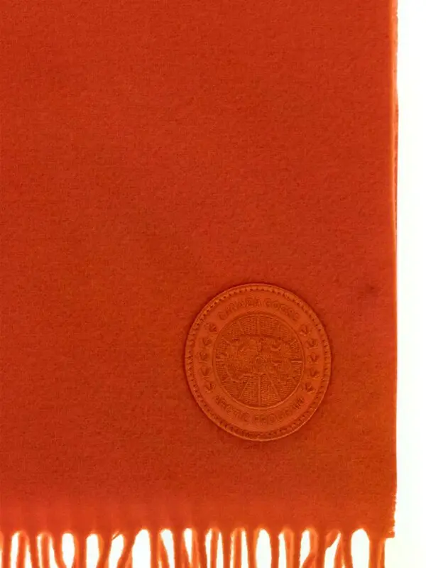 Canada Goose Logo-patch Fringed Scarf