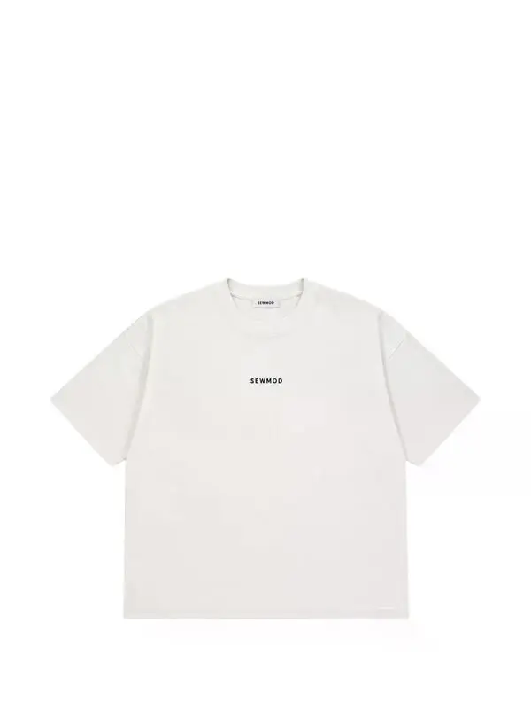 SEWMOD Logo-print Drop-shoulder T-shirt