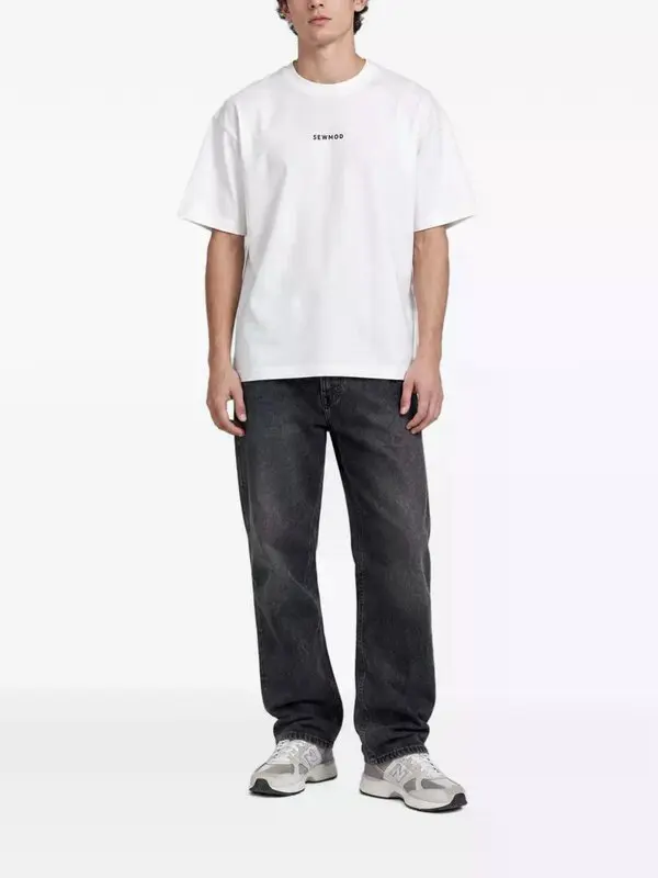 SEWMOD Logo-print Drop-shoulder T-shirt