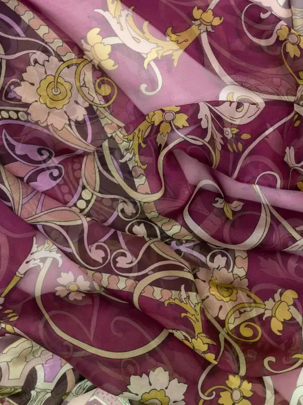 ELIZABETTA Natalia Floral-print Scarf - Pink