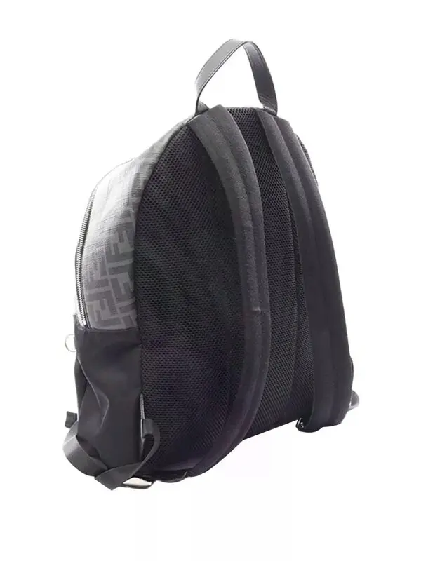 Fendi 2010-2026 Zucca Coated Canvas And Nylon Diagonal Backpack