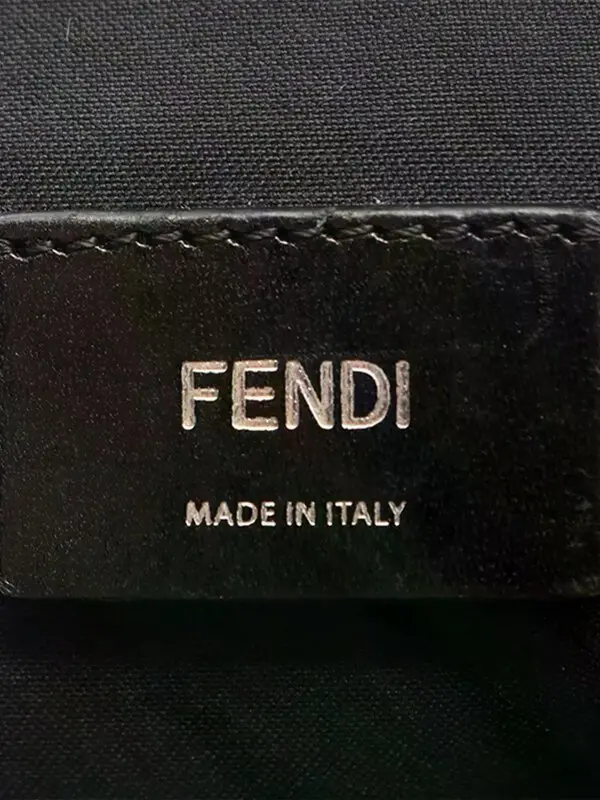 Fendi 2010-2026 Zucca Coated Canvas And Nylon Diagonal Backpack