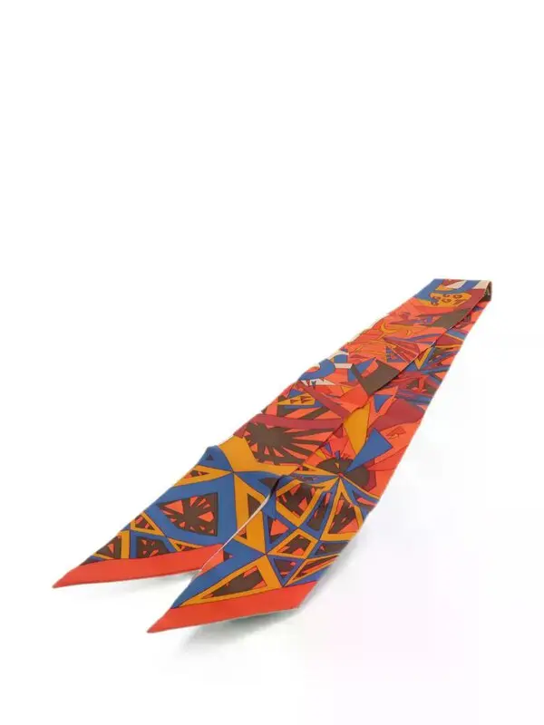 Hermès Twilly Geometric-print Scarf