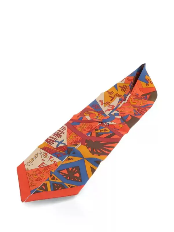 Hermès Twilly Geometric-print Scarf