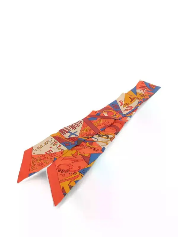 Hermès Twilly Geometric-print Scarf