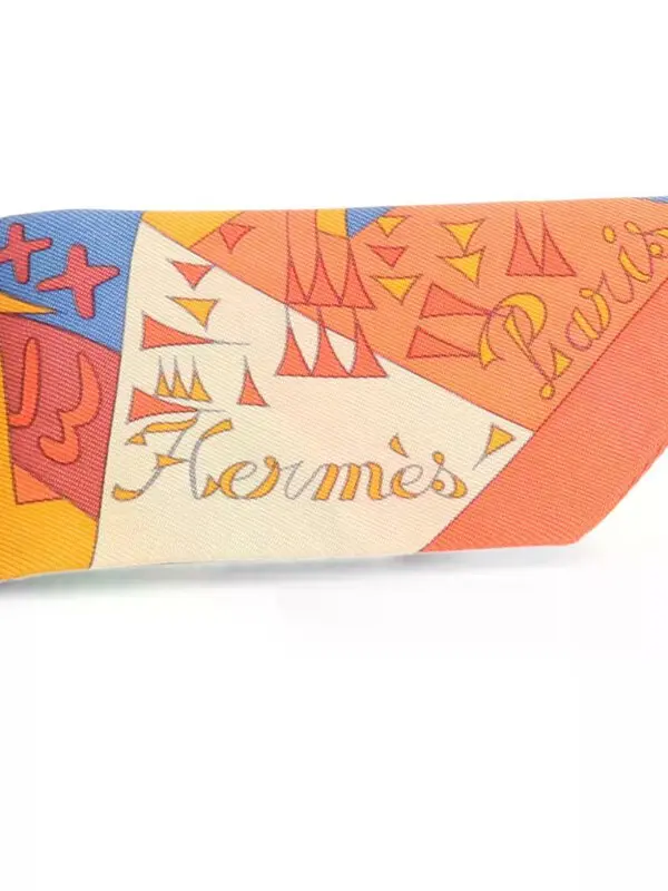 Hermès Twilly Geometric-print Scarf