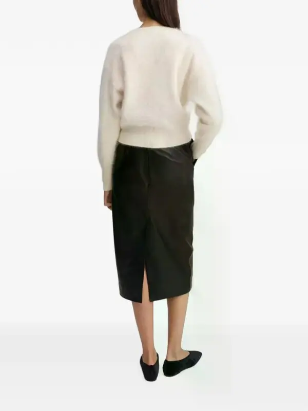 Almada Label Coco Brushed Buttoned Cardigan - Neutrals