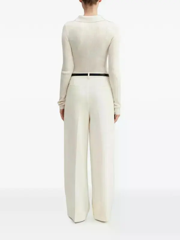 Almada Label Jules Ribbed Polo Top