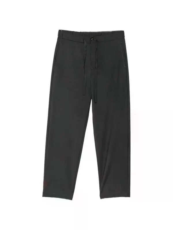 AMARANTO Drawstring-waist Straight-leg Trousers