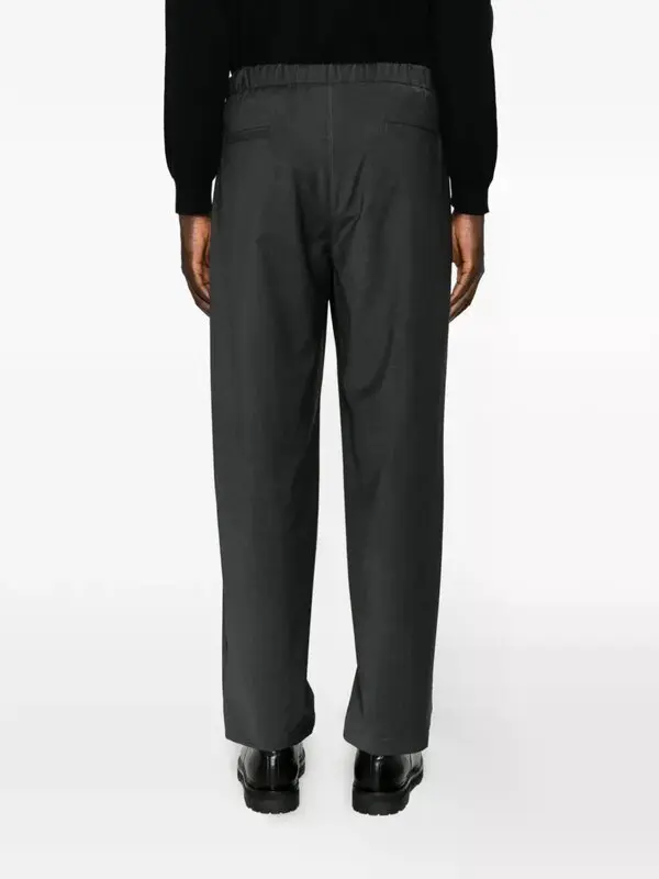 AMARANTO Drawstring-waist Straight-leg Trousers