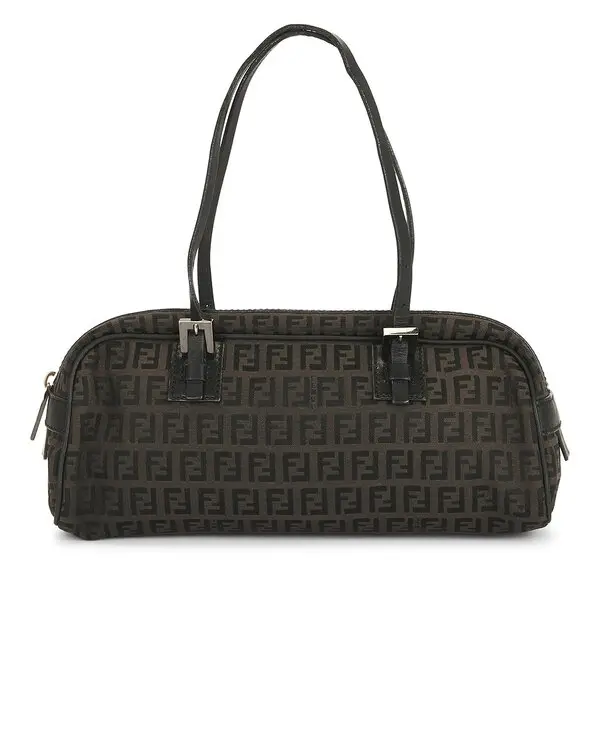 FWRD RENEW Fendi Zucchino Bauletto Shoulder Bag