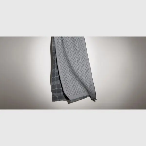 Gucci Reversible Wool Jacquard Scarf