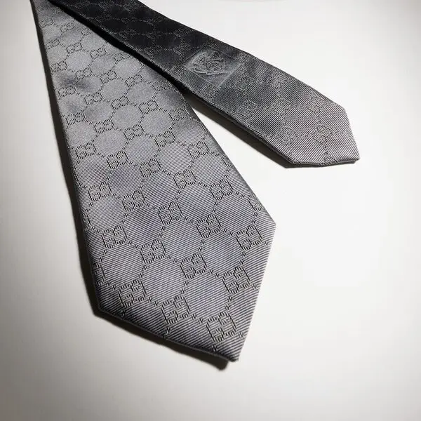 Gucci Gg Silk Jacquard Tie