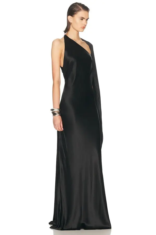 THE SEI Drape Sleeve One Shoulder Gown