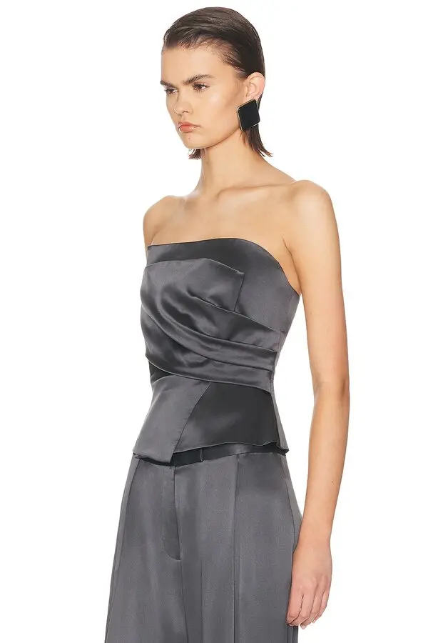 THE SEI Wrap Bustier Top