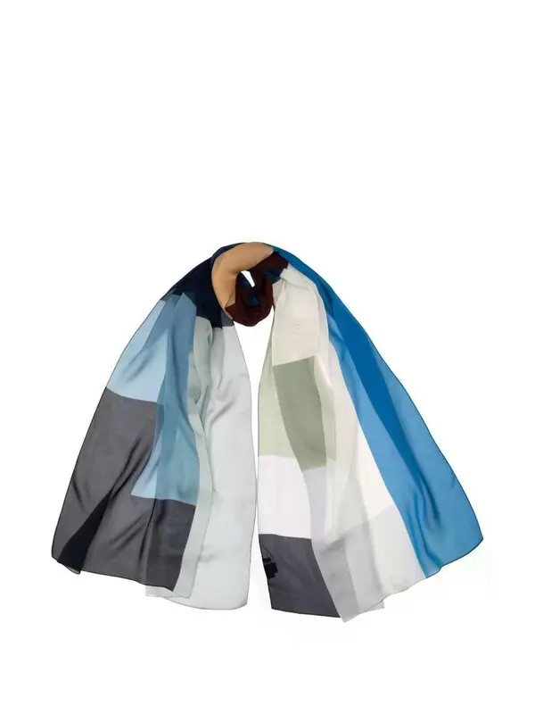ELIZABETTA Genevra Silk Scarf - Blue