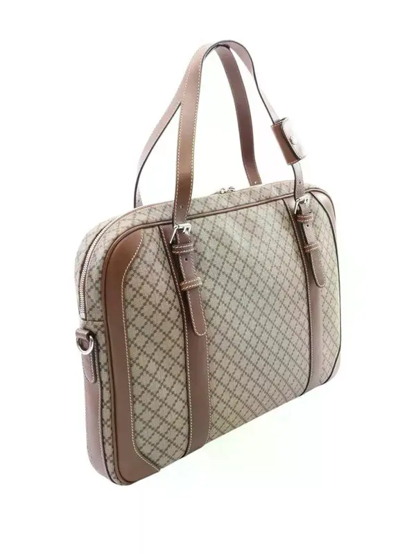 Gucci 2000-2015 Diamante Coated Canvas Business Bag