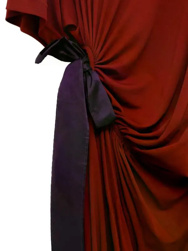 Balenciaga Bow-detail Draped Maxi Dress