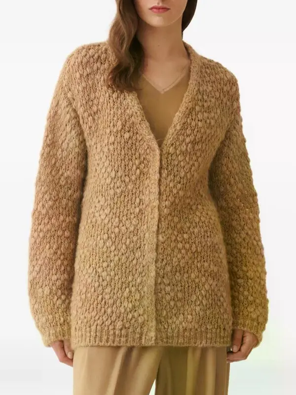 Fabiana Filippi Open-knit Sequin-embellished Cardigan