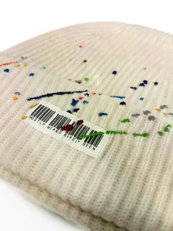 MOSTLY HEARD RARELY SEEN Whiplash Barcode Beanie Hat
