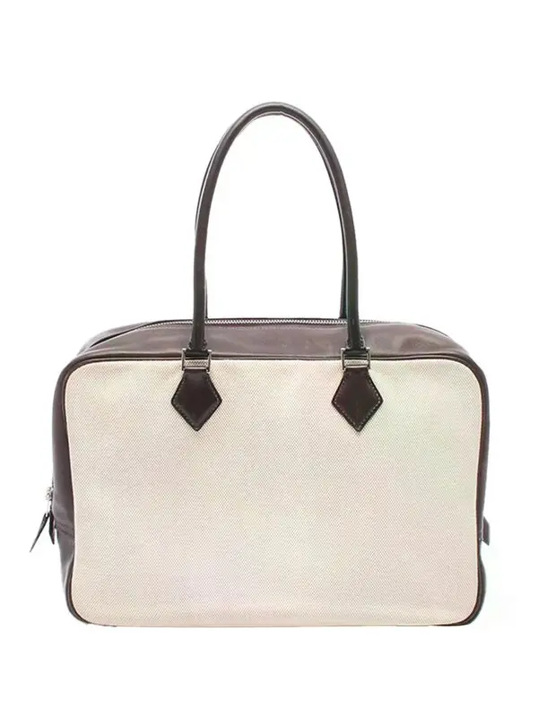 Hermès 2002 Toile H And Swift Plume 32 Handbag