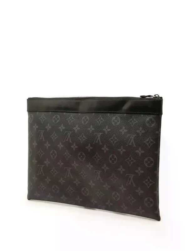 LOUIS VUITTON 2019 Monogram Eclipse Discovery Pochette Gm Clutch Bag