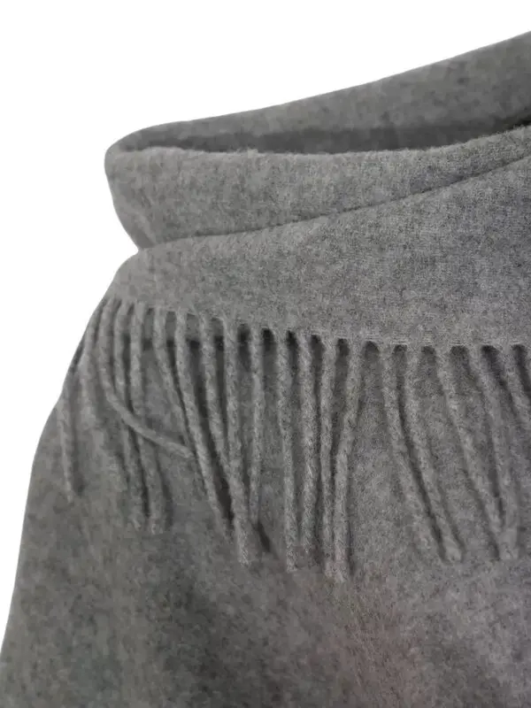 Liviana Conti Fringe-trim Asymmetric Poncho